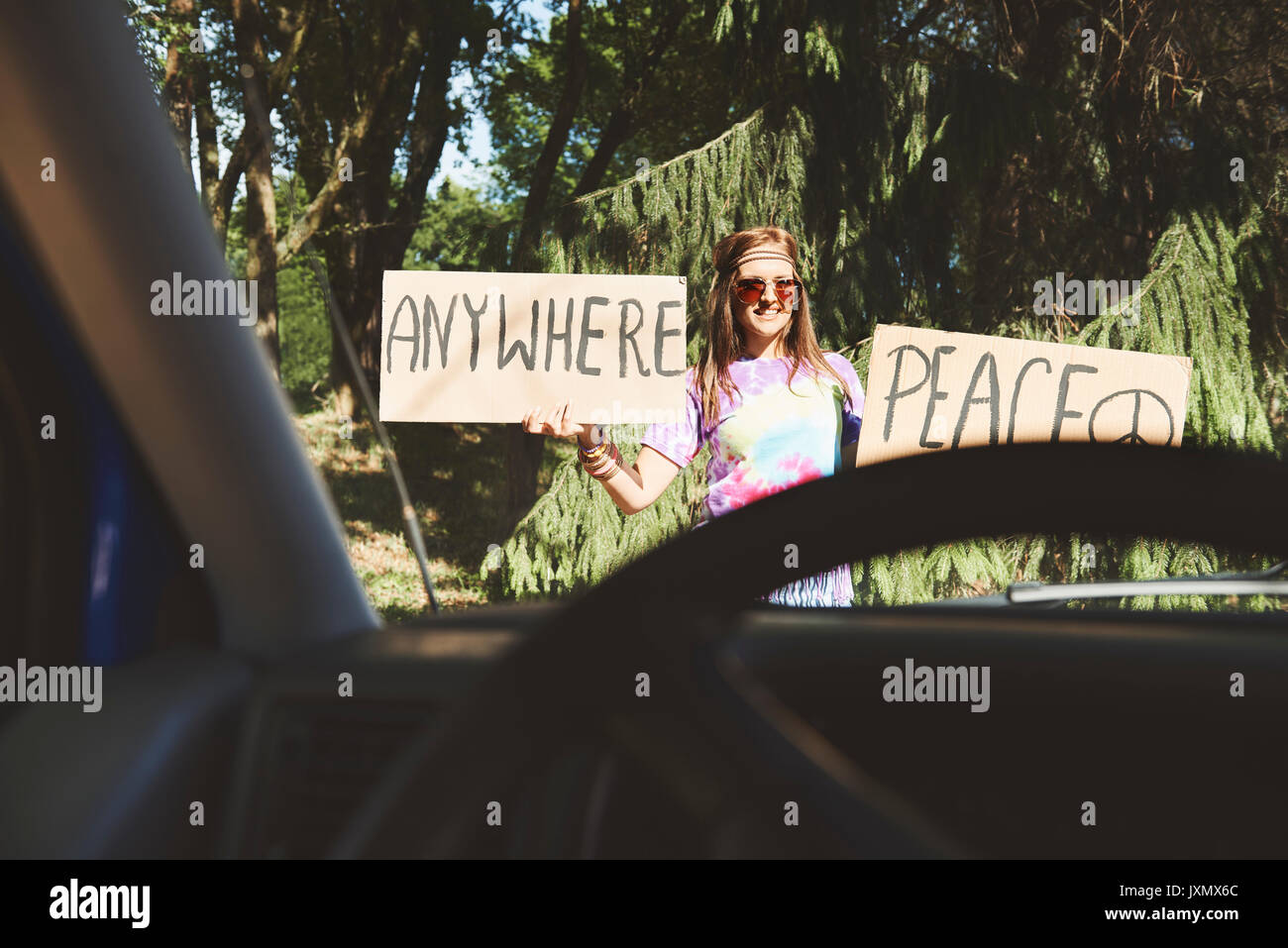 Funny Hitchhiking Signs