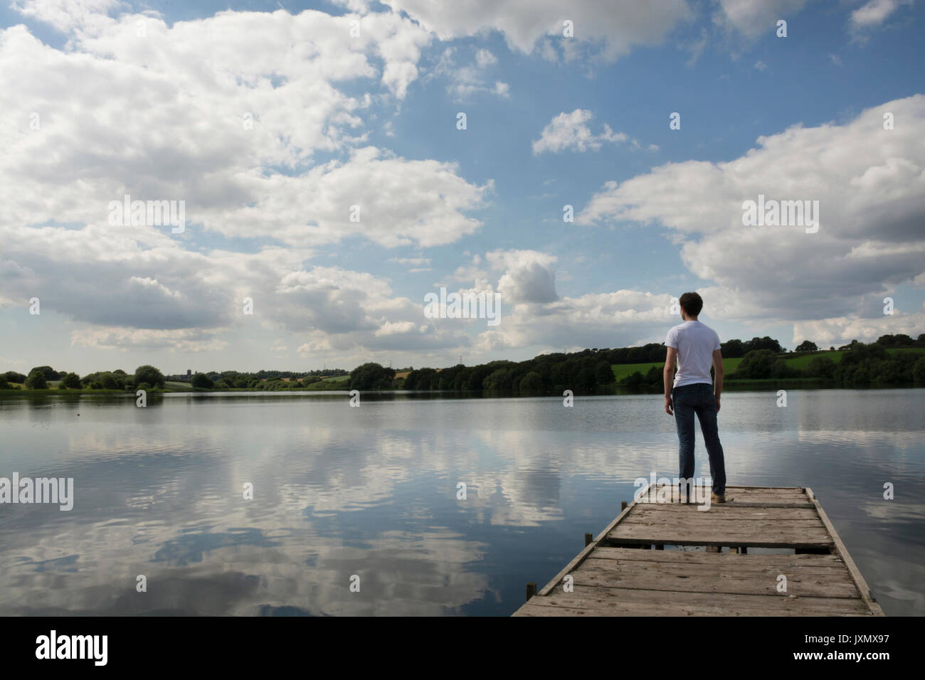 Man stood on lake hi-res stock photography and images - Alamy