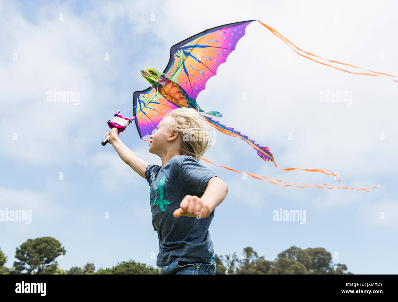 Flying boy hi-res stock photography and images - Alamy