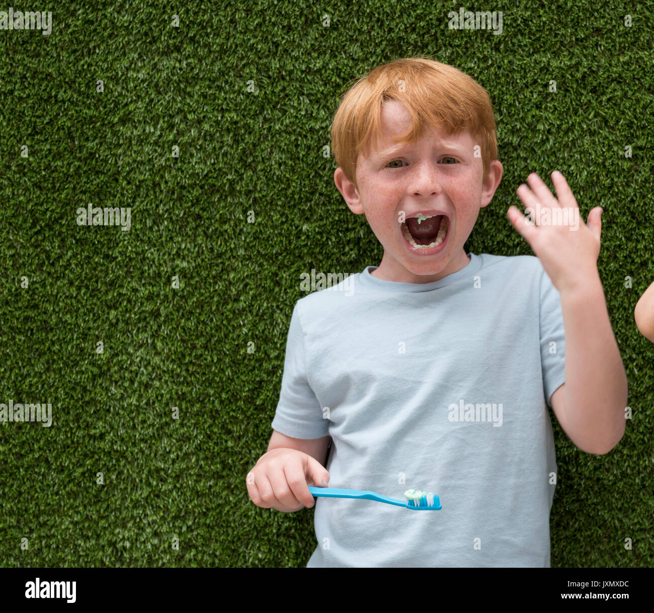 Boy mouth open teeth hi-res stock photography and images - Alamy