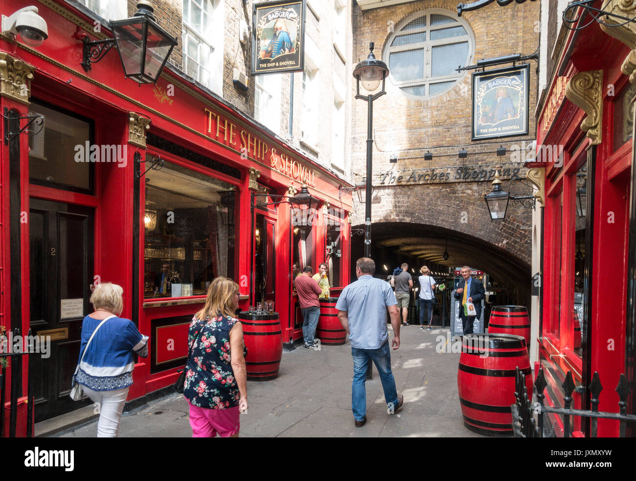 Ship and Shovell, traditional british pub linked by underground cellar ...