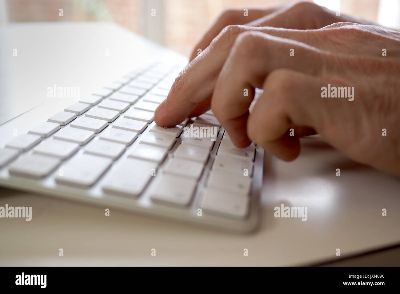 Typing on computer hi-res stock photography and images - Alamy