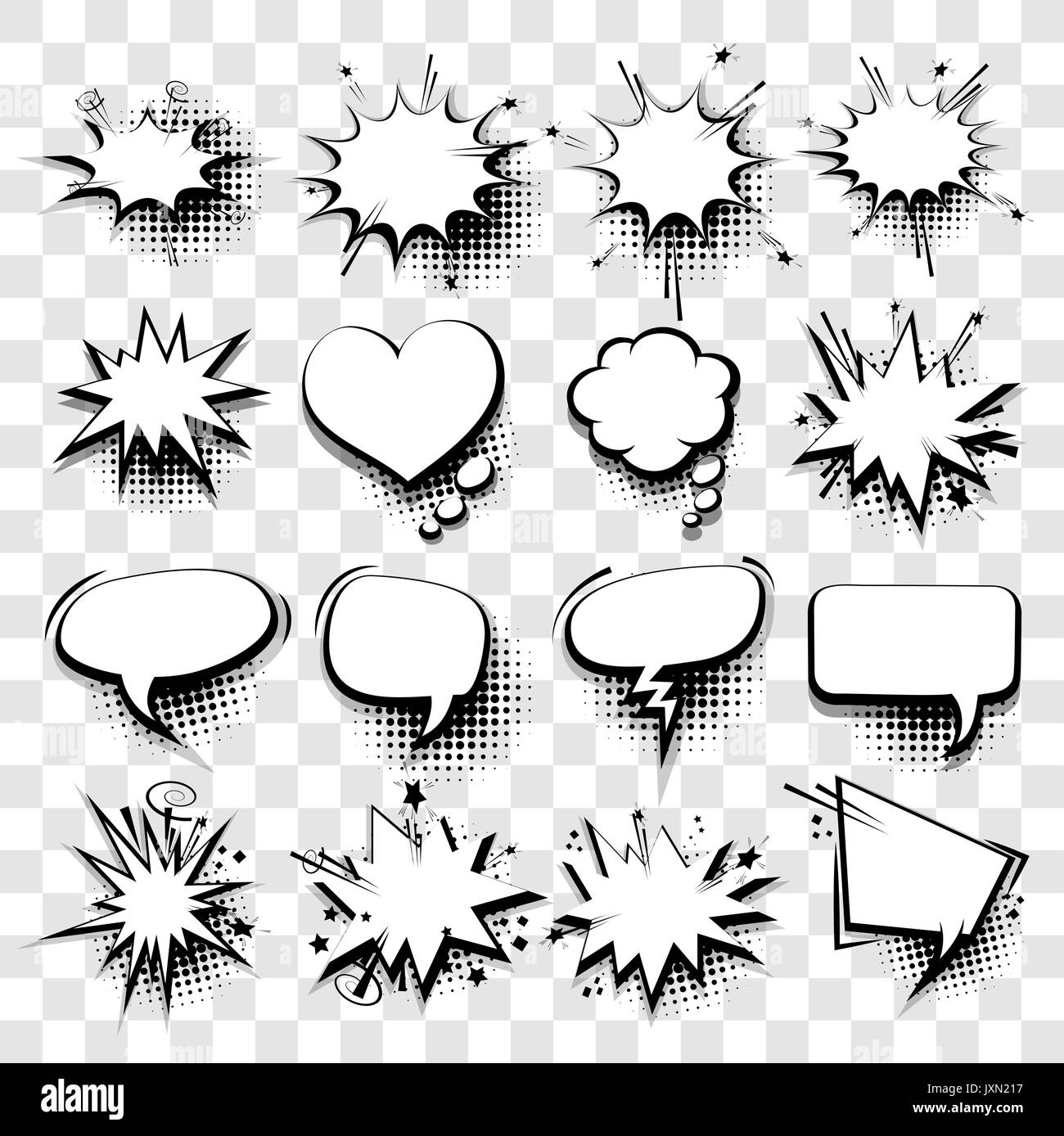 Comic empty text speech bubble 20 Stock Vector Image & Art - Alamy