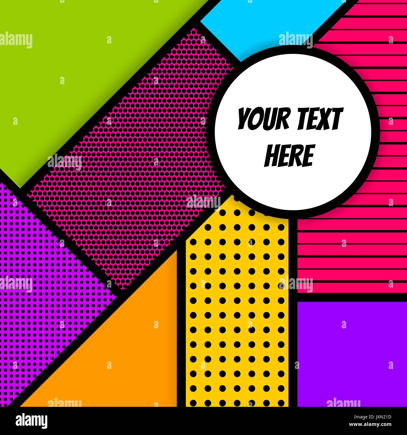 Geometric cartoon hi-res stock photography and images - Alamy