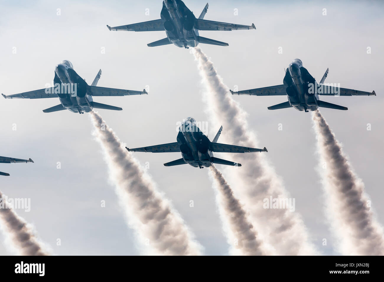 Closeup of Airshow formation during Fleet Week in San Francisco Bay ...