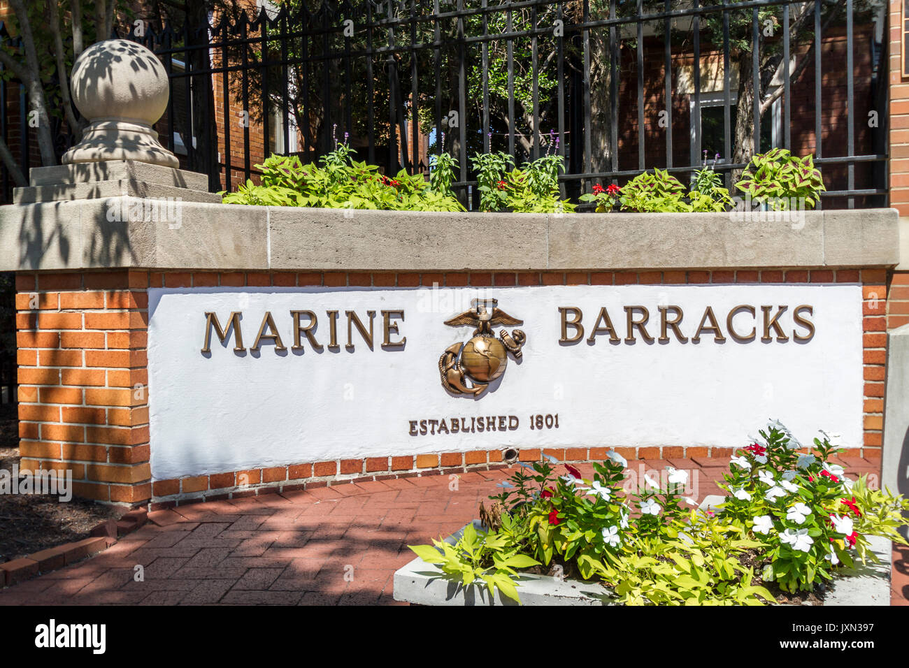 U.S. Marine Barracks, Barracks Row, Washington, D.C., U.S.A Stock Photo ...