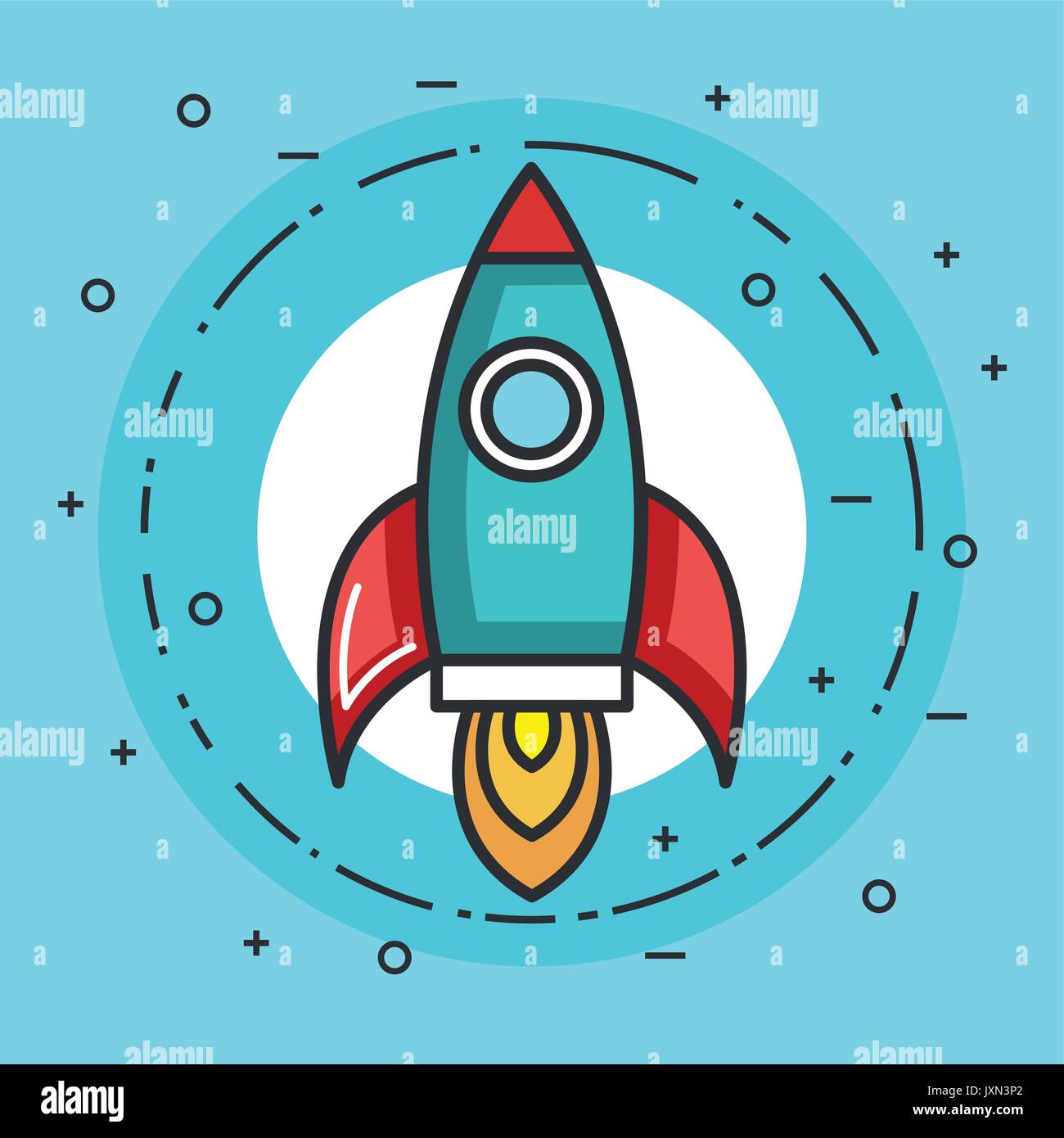 Takeoff booster Stock Vector Images - Alamy