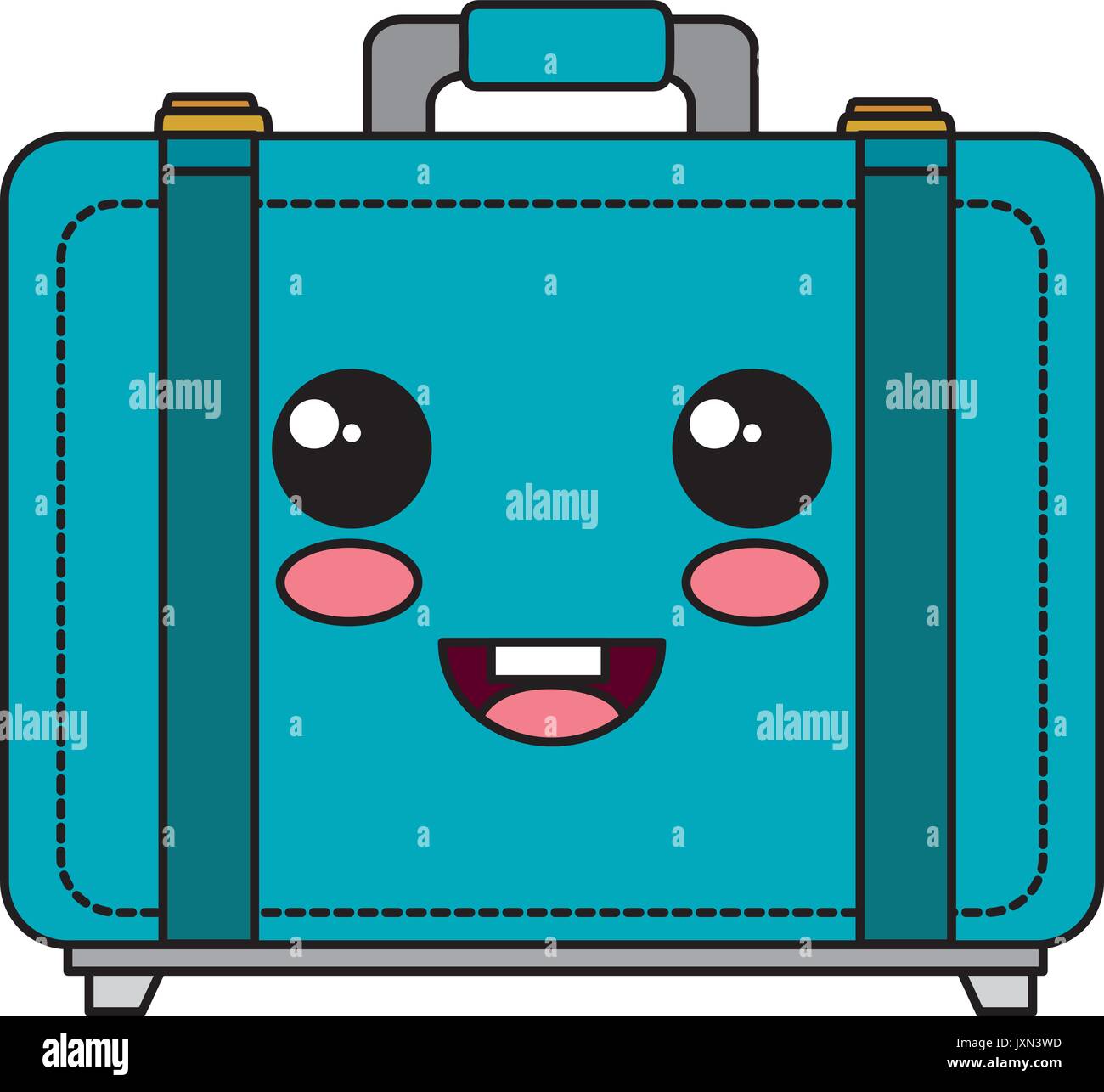 suitcase travel kawaii character Stock Vector Image & Art - Alamy