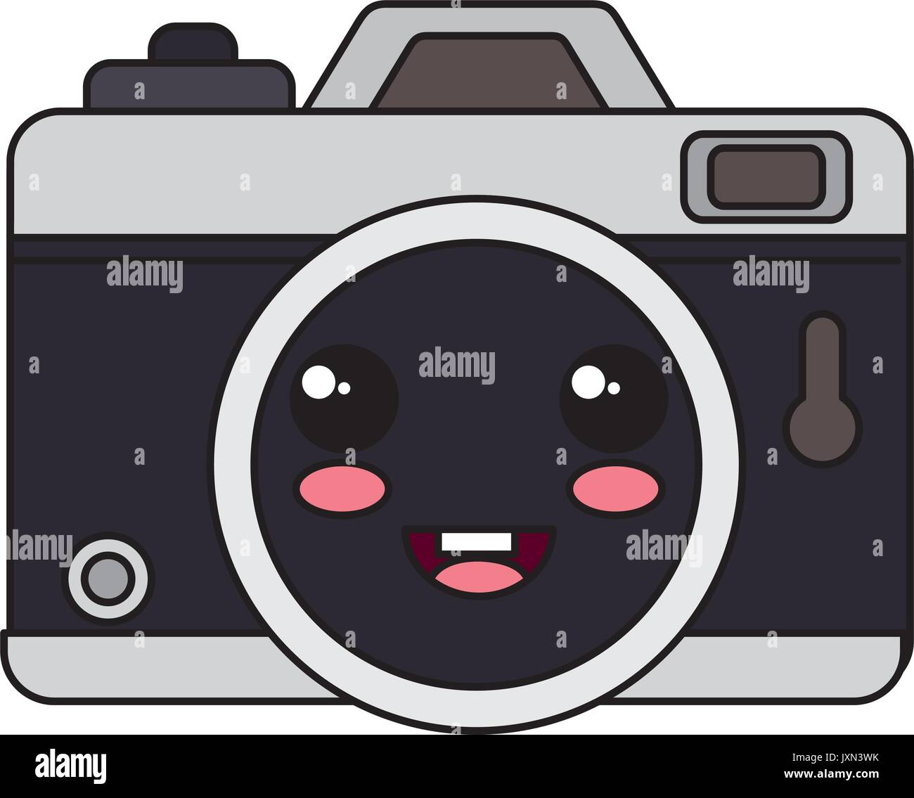 Kawaii photo camera comic vector Stock Vector Images - Alamy
