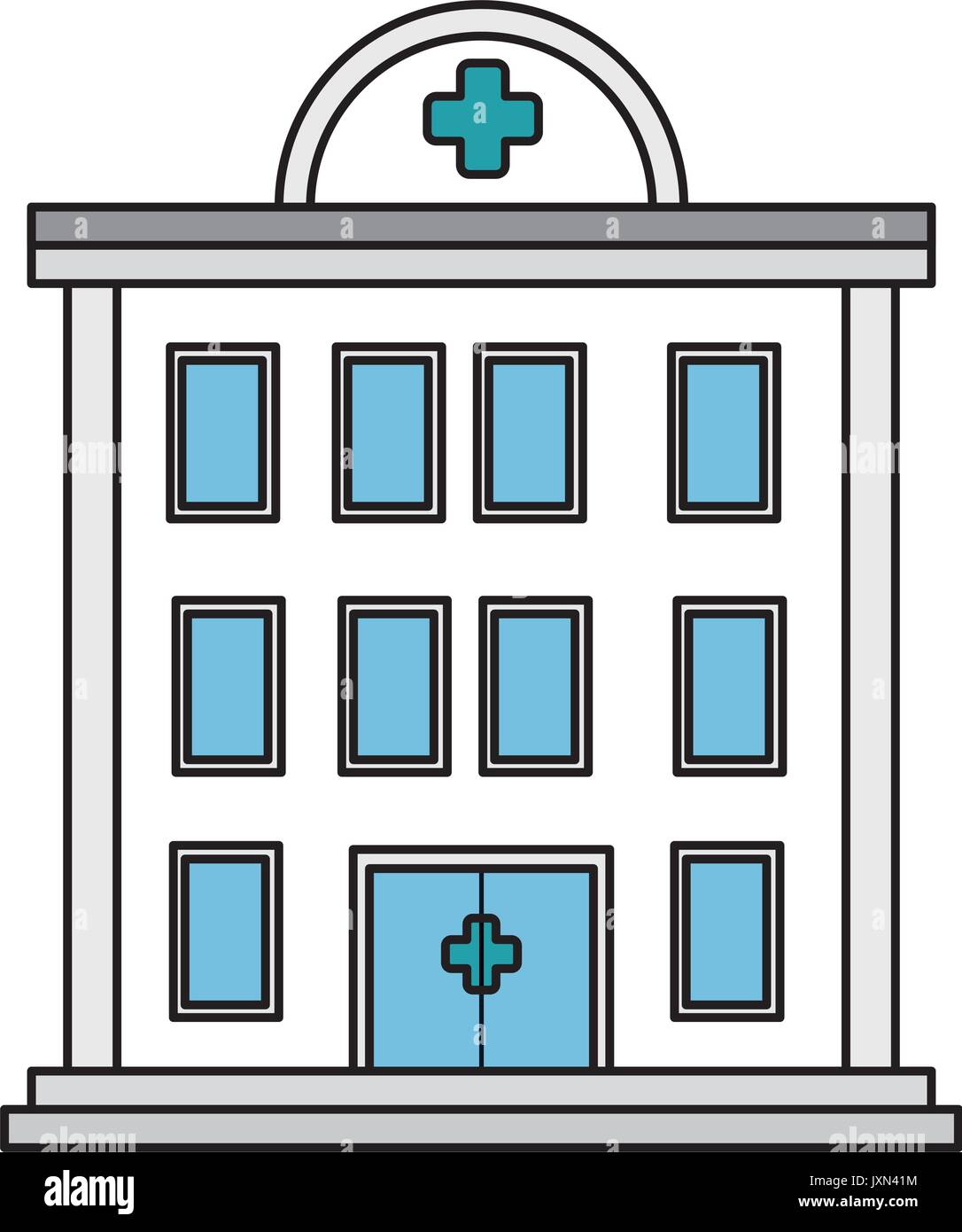 hospital building isolated icon Stock Vector Image & Art - Alamy