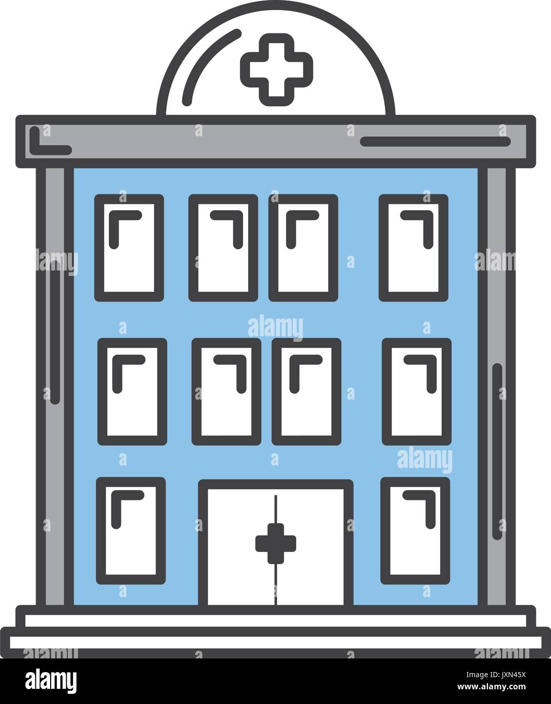 hospital building isolated icon Stock Vector Image & Art - Alamy