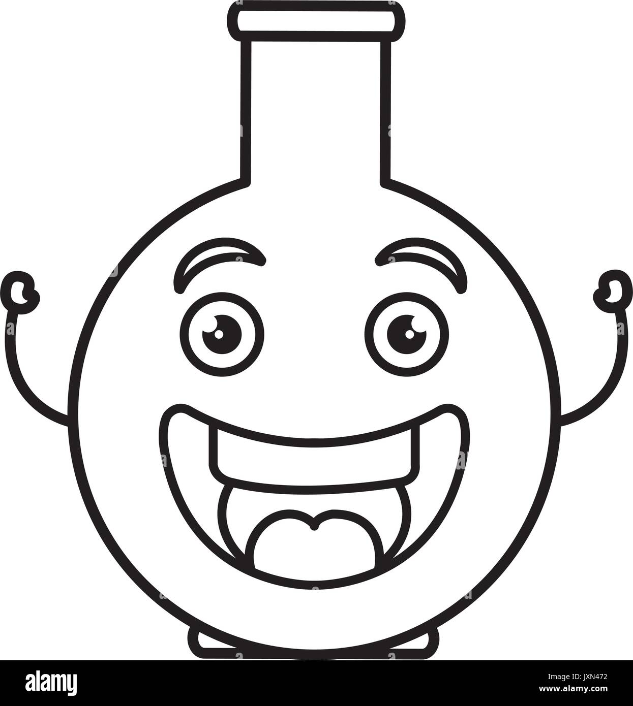 tube test kawaii character Stock Vector Image & Art - Alamy