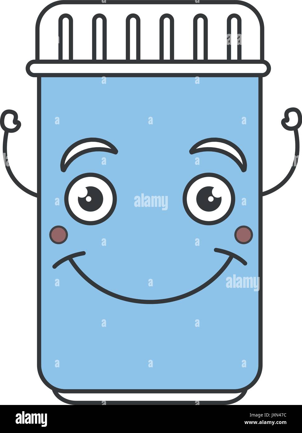 bottle drugs kawaii character Stock Vector Image & Art - Alamy