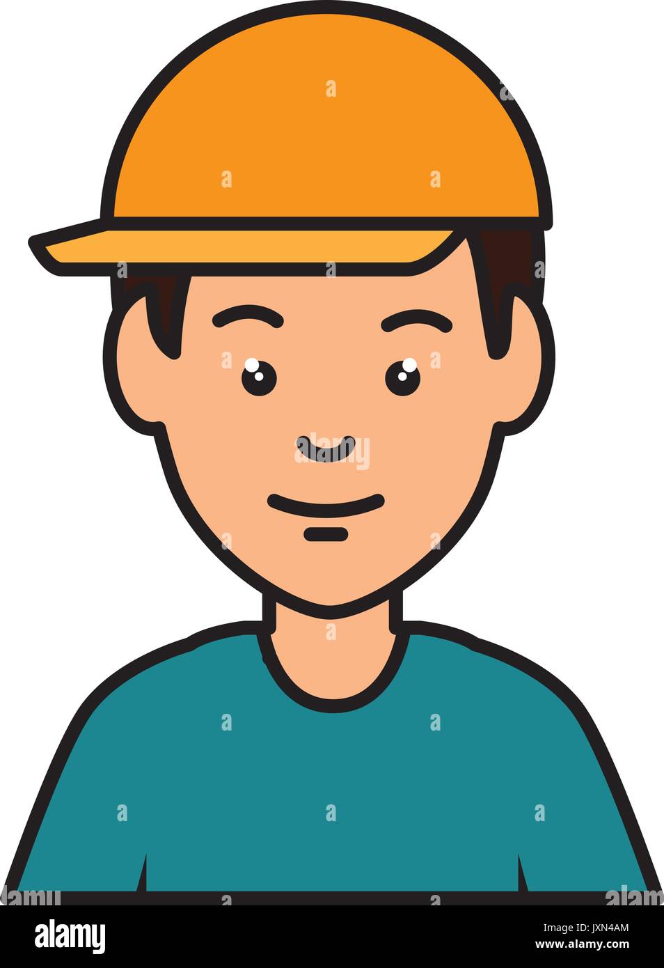 worker with helmet avatar Stock Vector Image & Art - Alamy