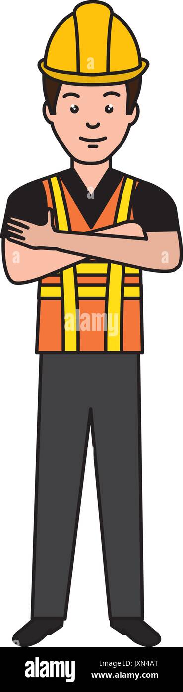 worker with helmet avatar Stock Vector Image & Art - Alamy
