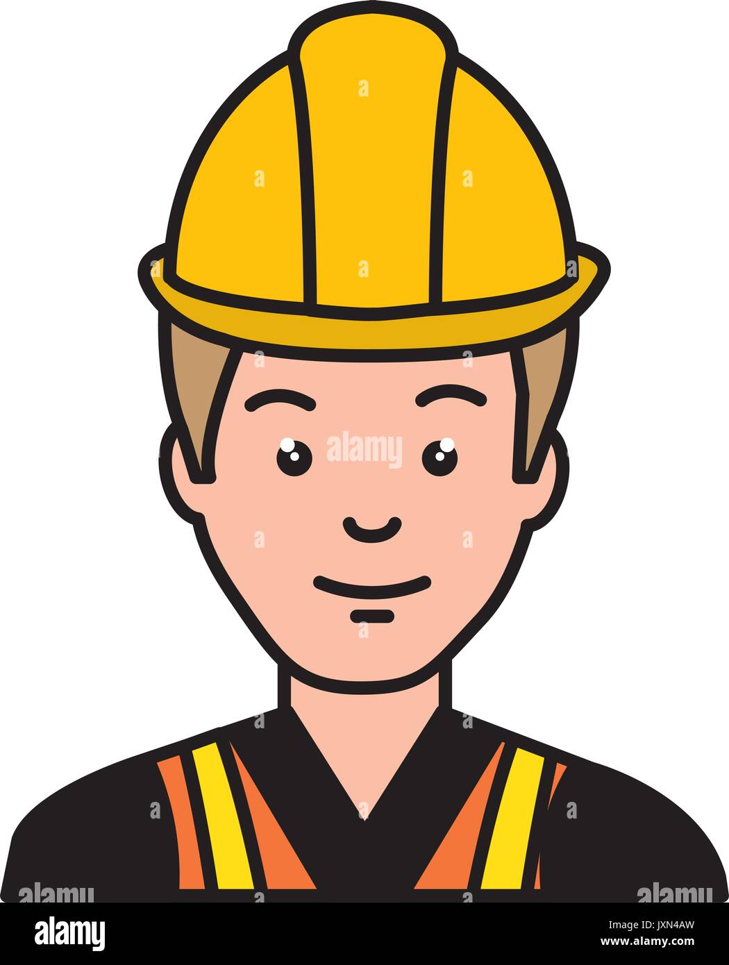 worker with helmet avatar Stock Vector Image & Art - Alamy