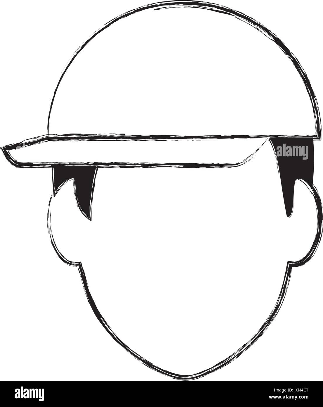 head worker with helmet Stock Vector Image & Art - Alamy