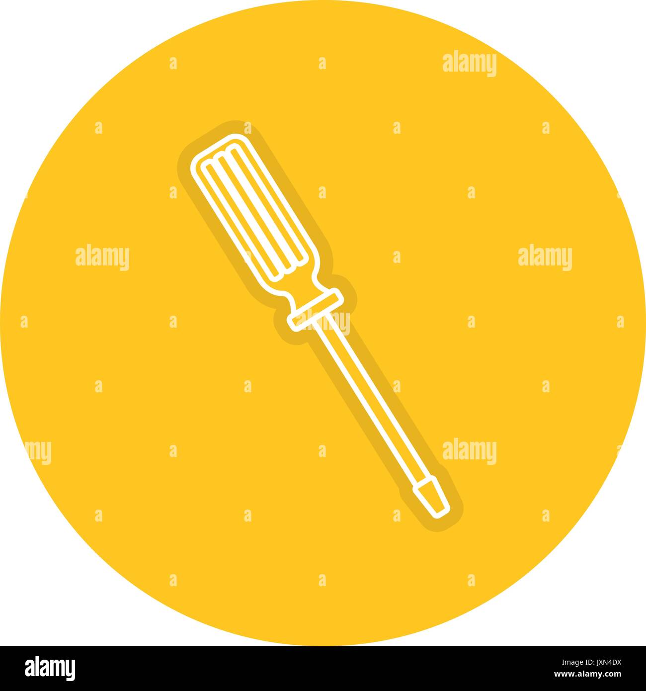 screwdriver tool isolated icon Stock Vector Image & Art - Alamy