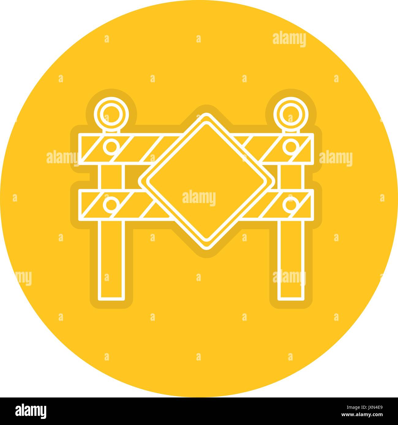 construction fence signal icon Stock Vector Image & Art - Alamy