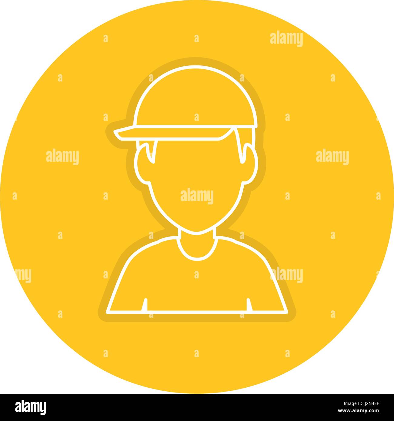 worker with helmet avatar Stock Vector Image & Art - Alamy