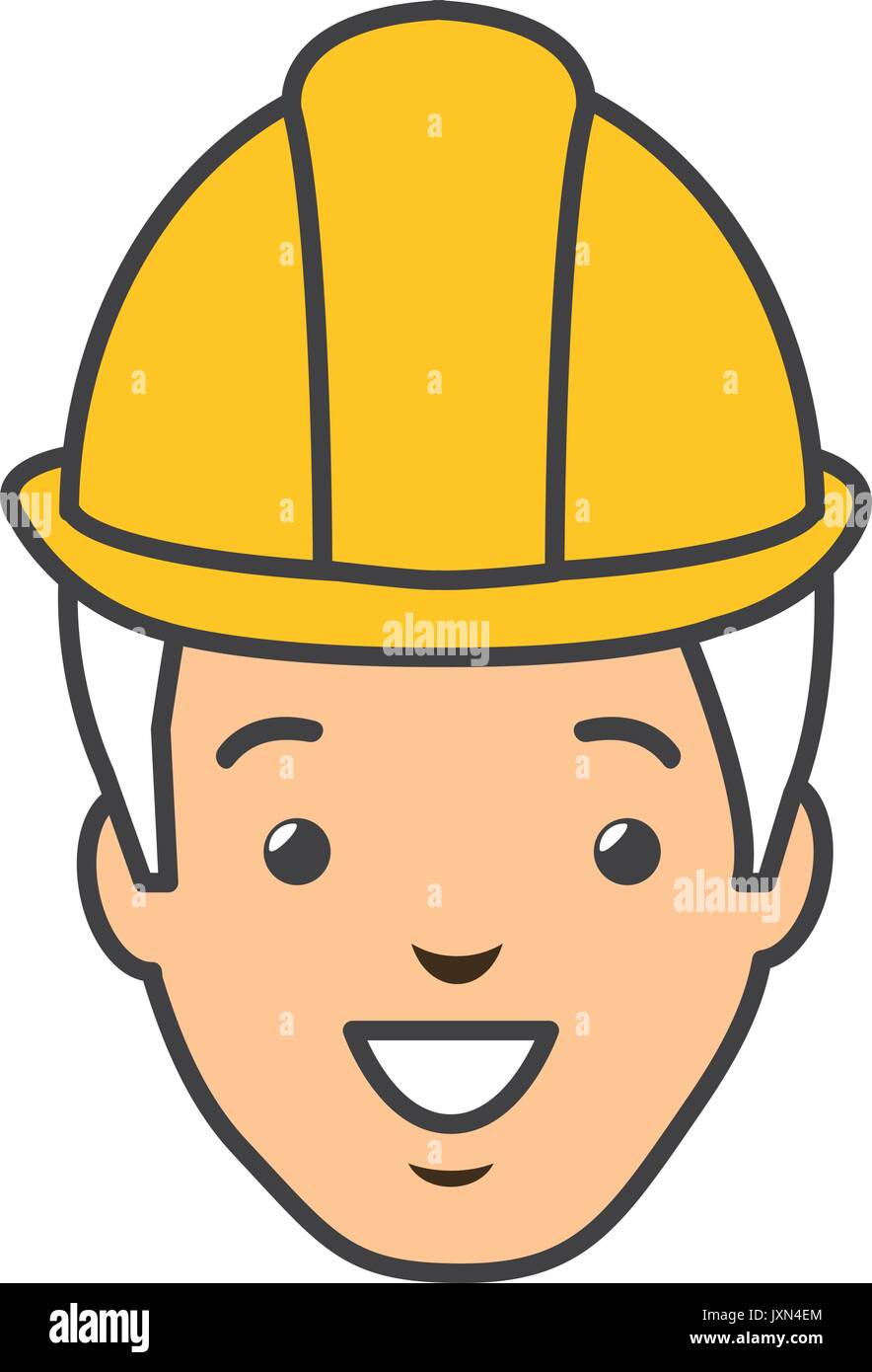 head worker with helmet Stock Vector Image & Art - Alamy