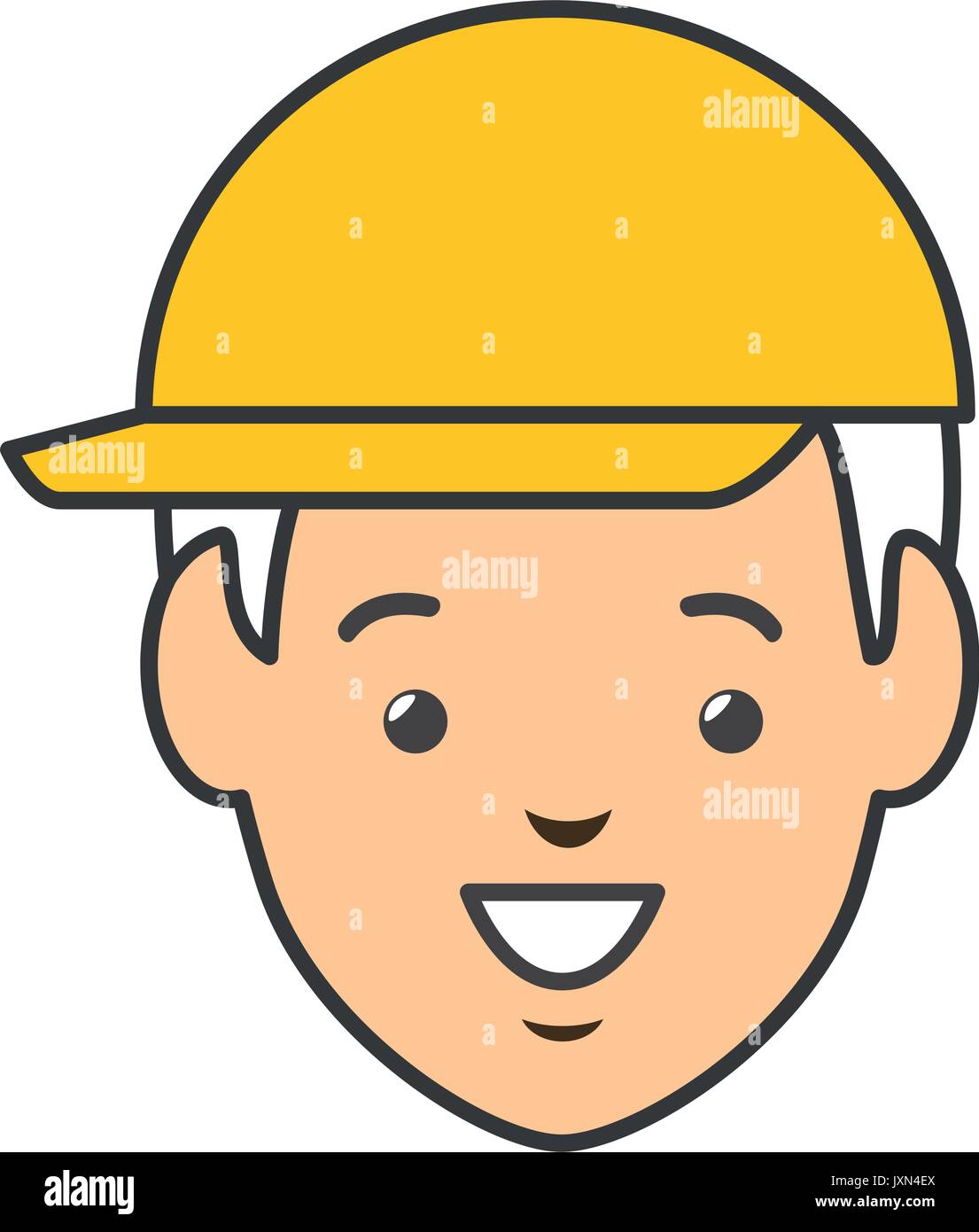 head worker with helmet Stock Vector Image & Art - Alamy
