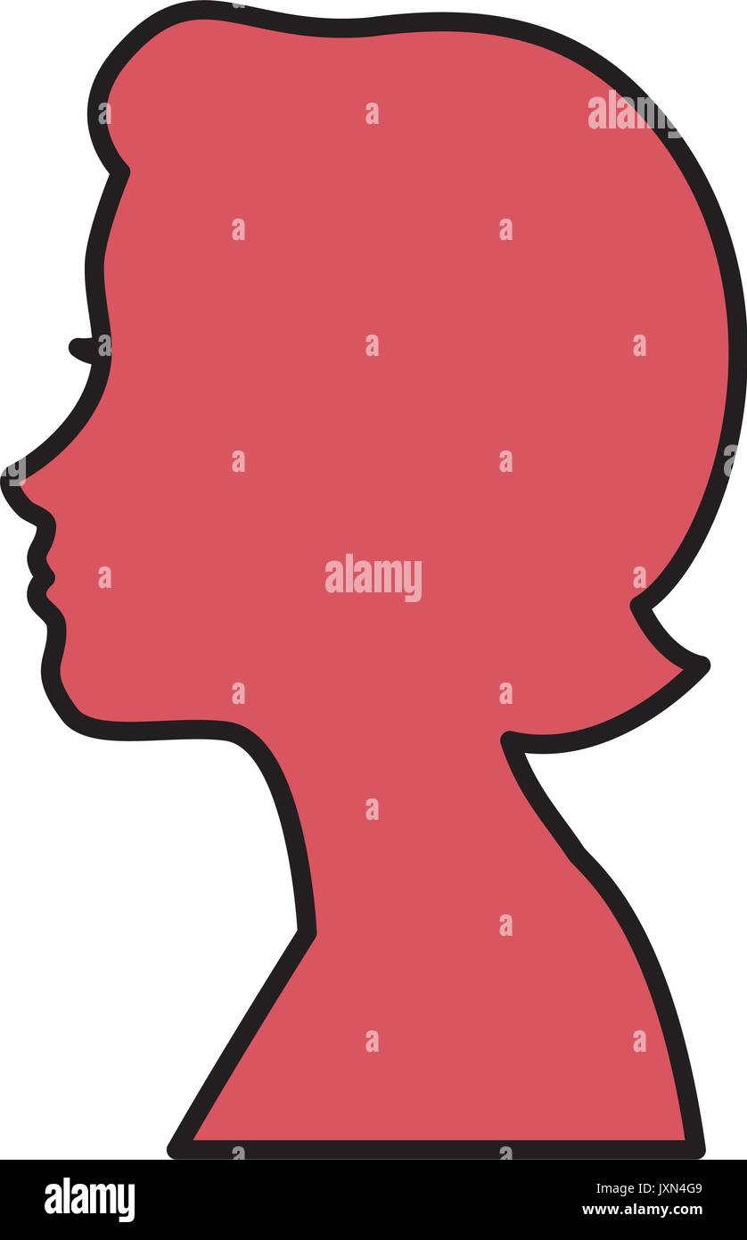 head woman profile icon Stock Vector Image & Art - Alamy
