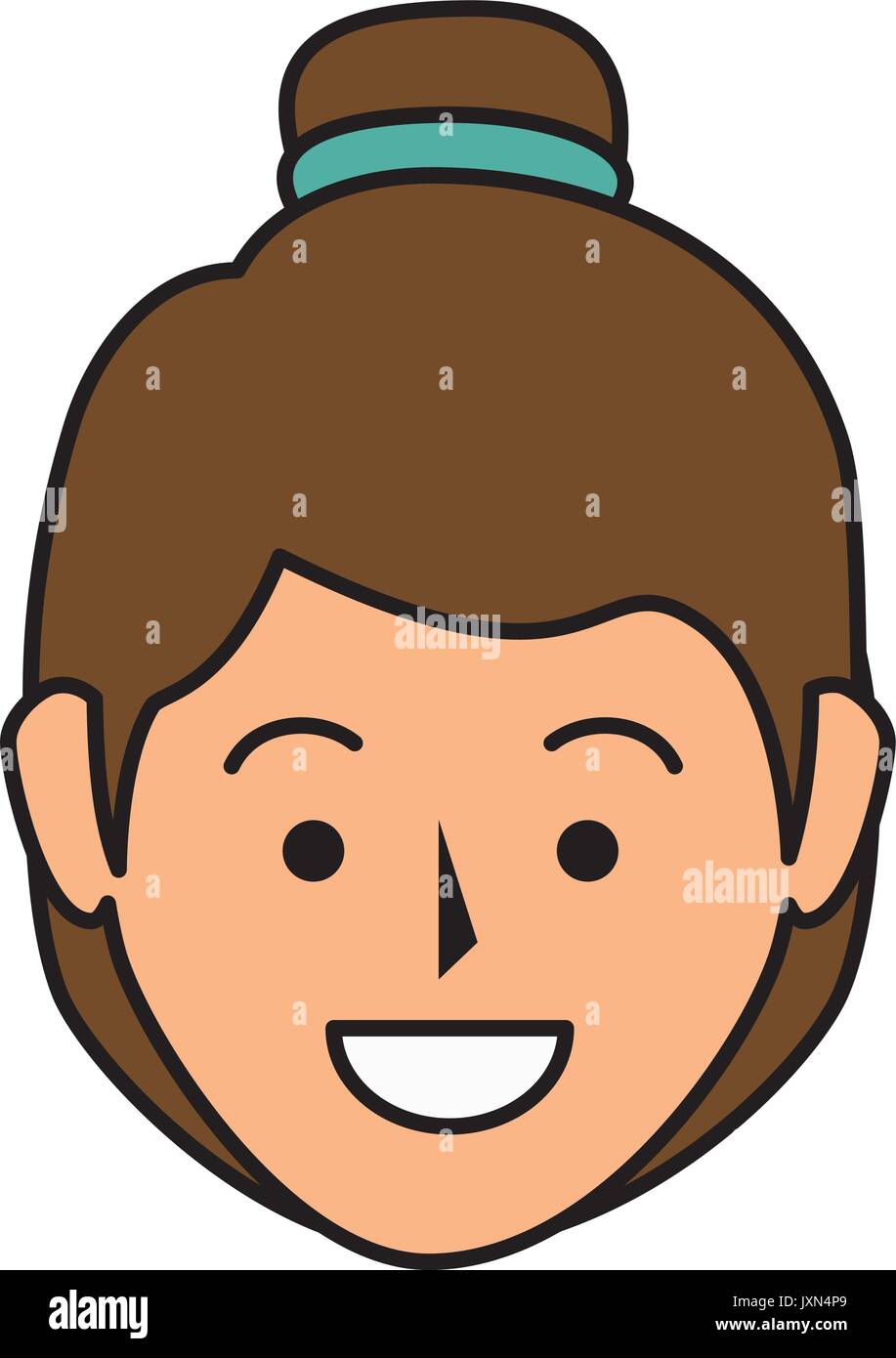beautiful woman head avatar character Stock Vector Image & Art - Alamy
