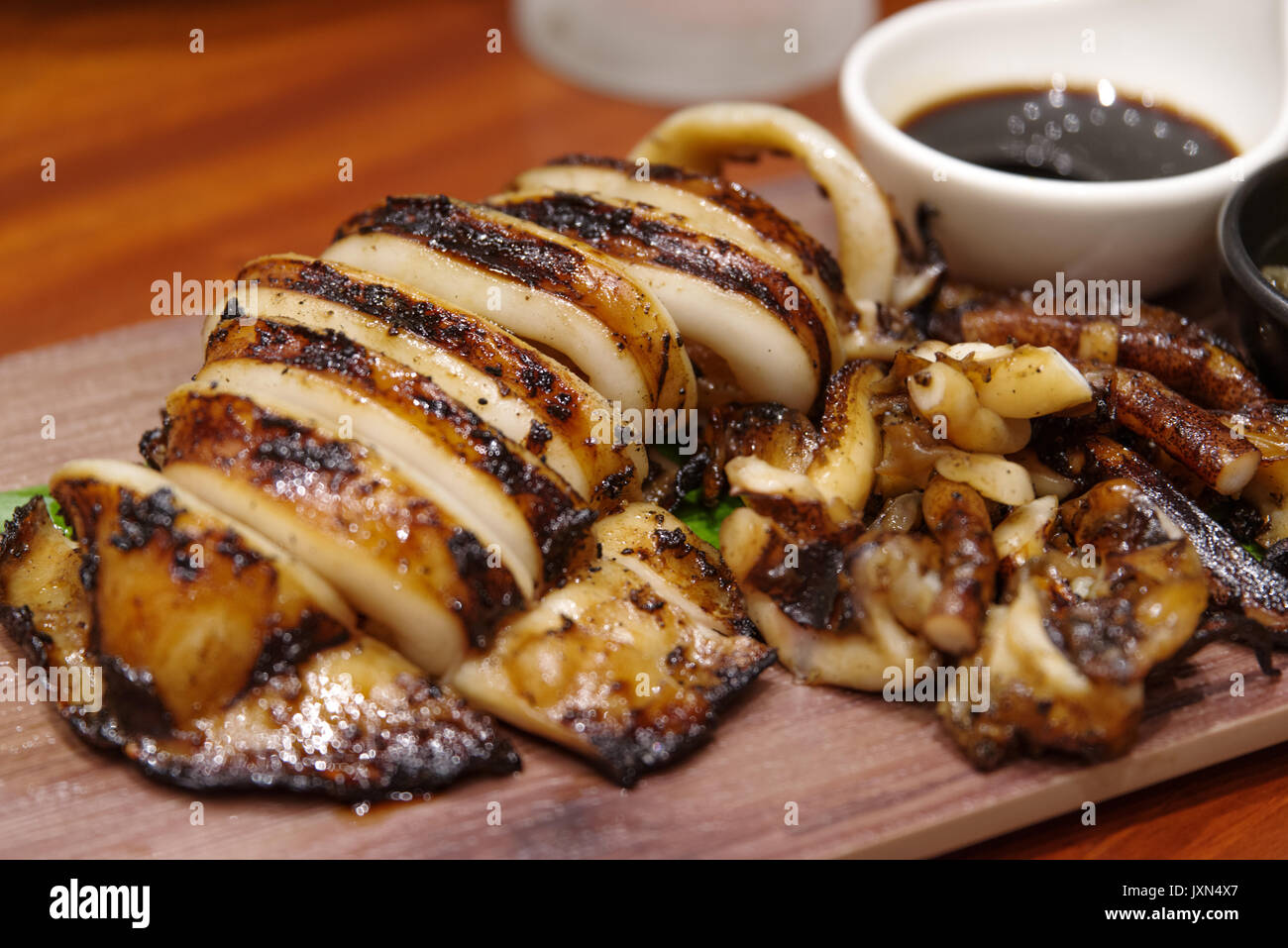 Filipino Traditional Food Inihaw na Pusit (Grilled Squid Stock Photo ...