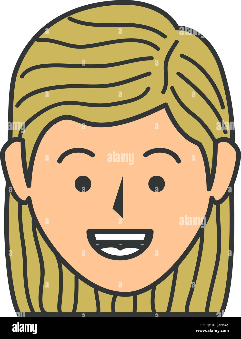 beautiful woman head avatar character Stock Vector Image & Art - Alamy
