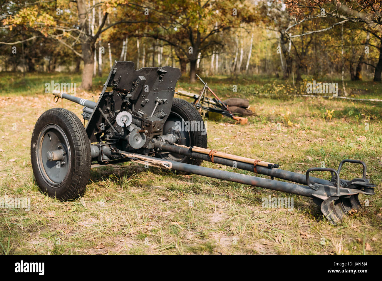 German Anti-tank Gun That Fired A 3.7 Cm Calibre Shell. It Was The Main ...