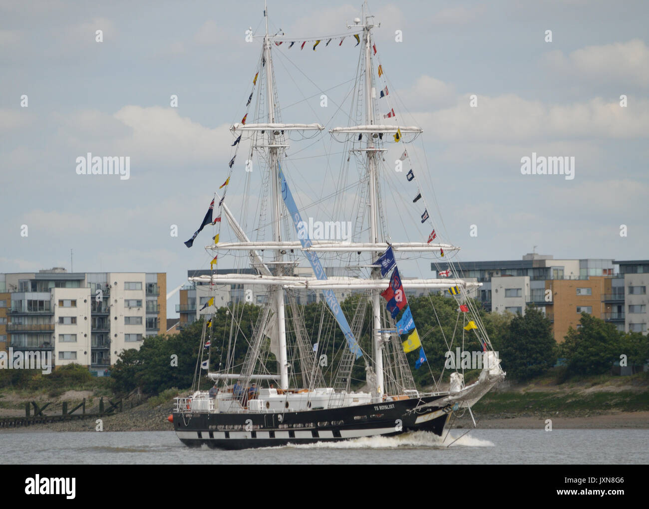 London, UK, 16th August 2017 Sea Cadet Sail Training Ship TS Royalist ...