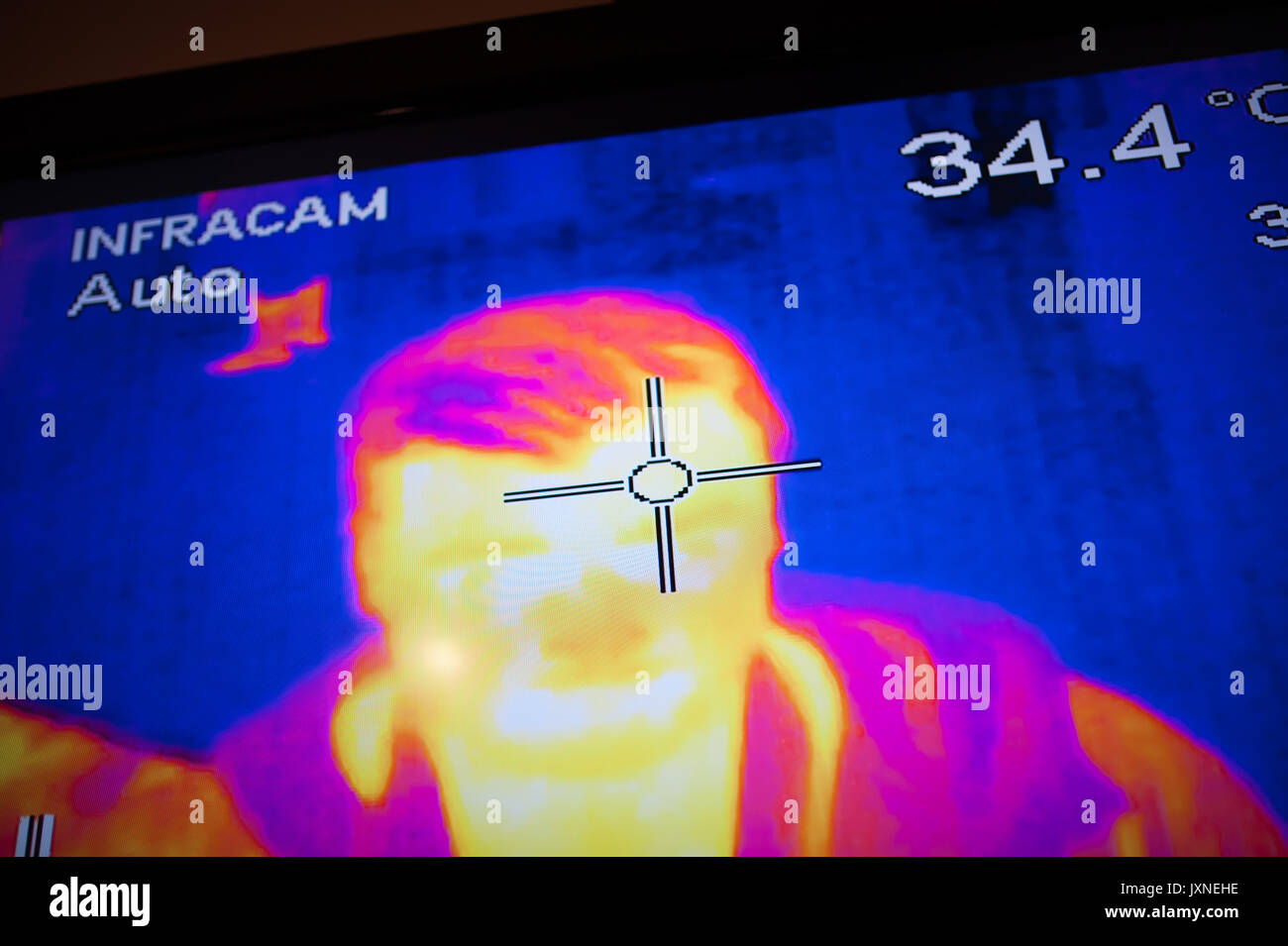 Infracam portrait of a man Stock Photo - Alamy