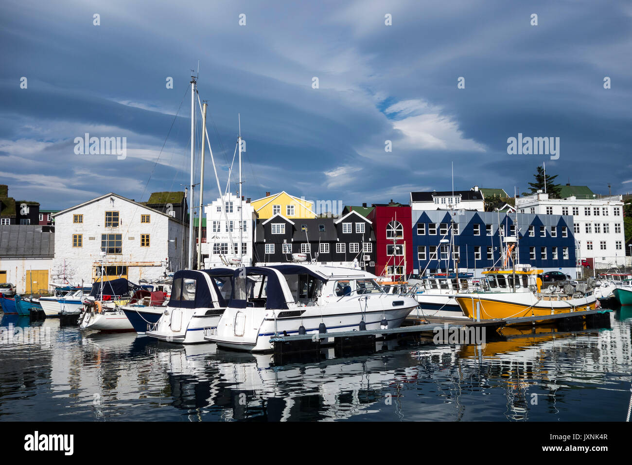 Denmark, Faroe Islands, Torshavn, The Harbour Stock Photo - Alamy
