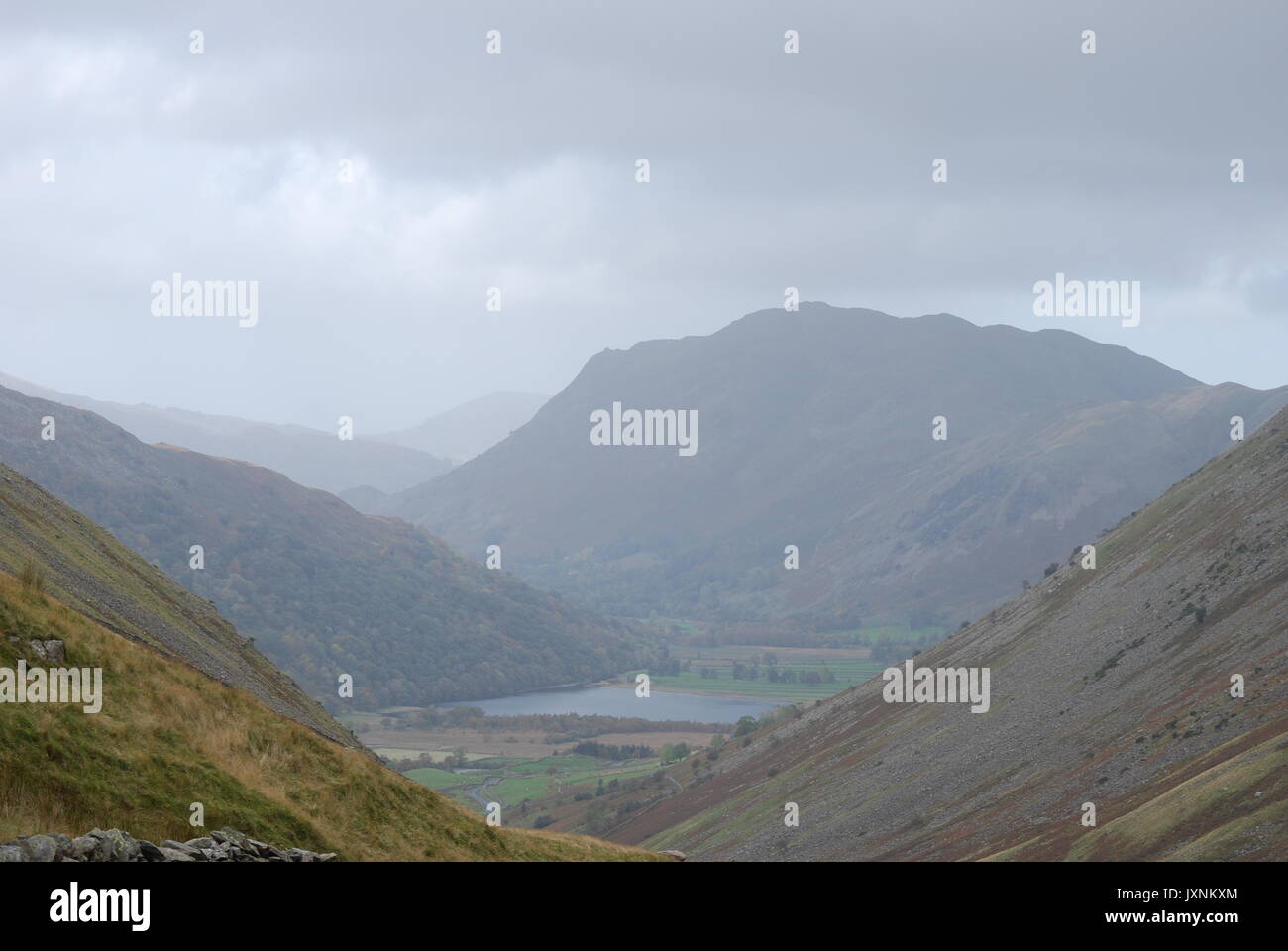 Gloomy view from kirkstone pass Stock Photo - Alamy