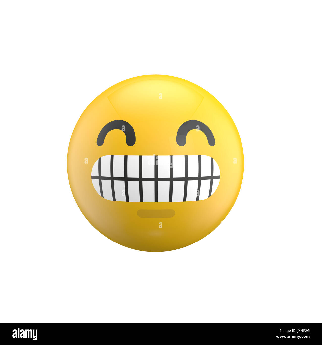 Emoji emoticon character face 3D Rendering Stock Photo - Alamy