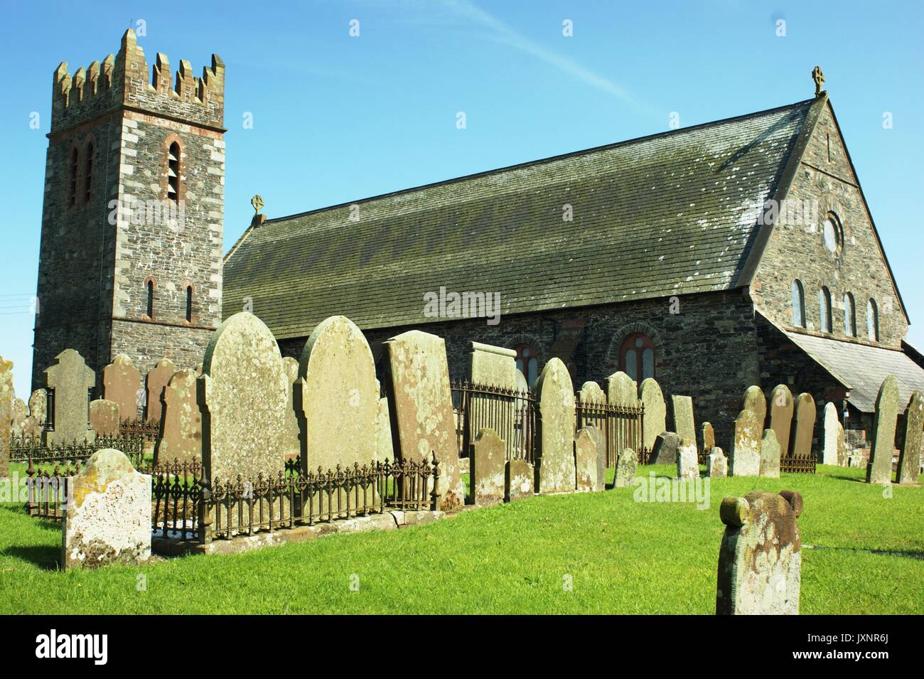 Andreas Church, Andreas, Isle of Man Stock Photo - Alamy