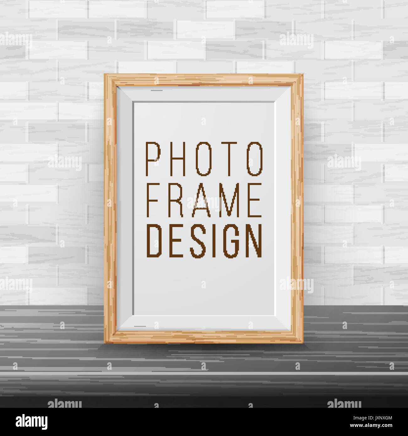 3d Photo Frame Vector. Rectangular Frame Template. Good For Posters ...