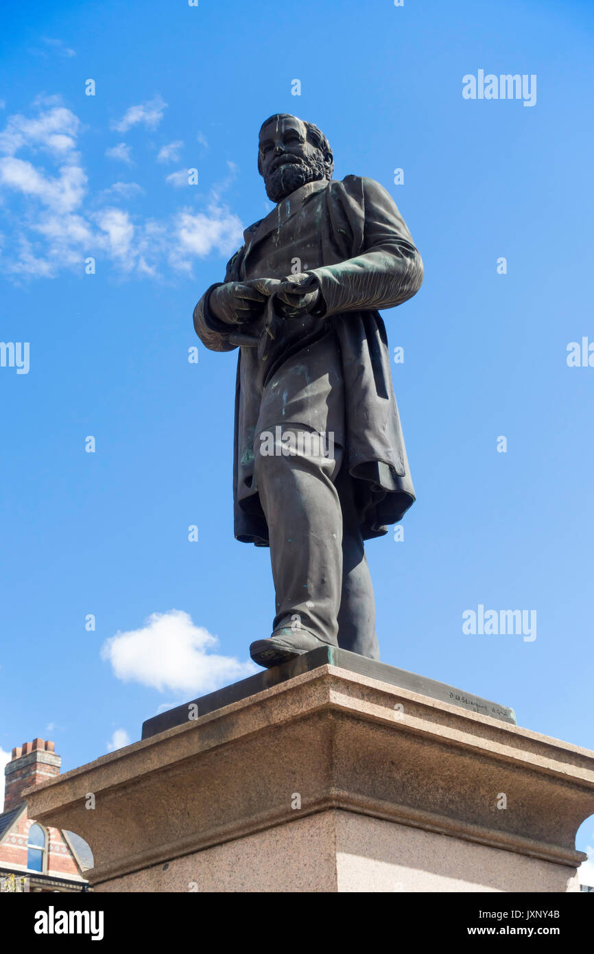 Statue of Henry Bolckow the first Mayor of Middlesbrough he is depicted ...