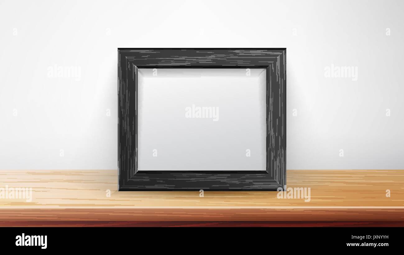 Realistic Rectangular Black Frame Vector. Good For Your Presentations ...