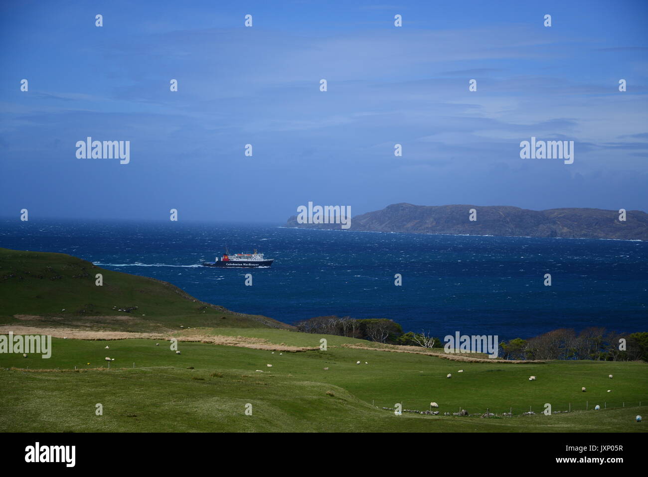 United Kingdom, Scotland, Isle of Mull, View to Ardnamurchan from near ...