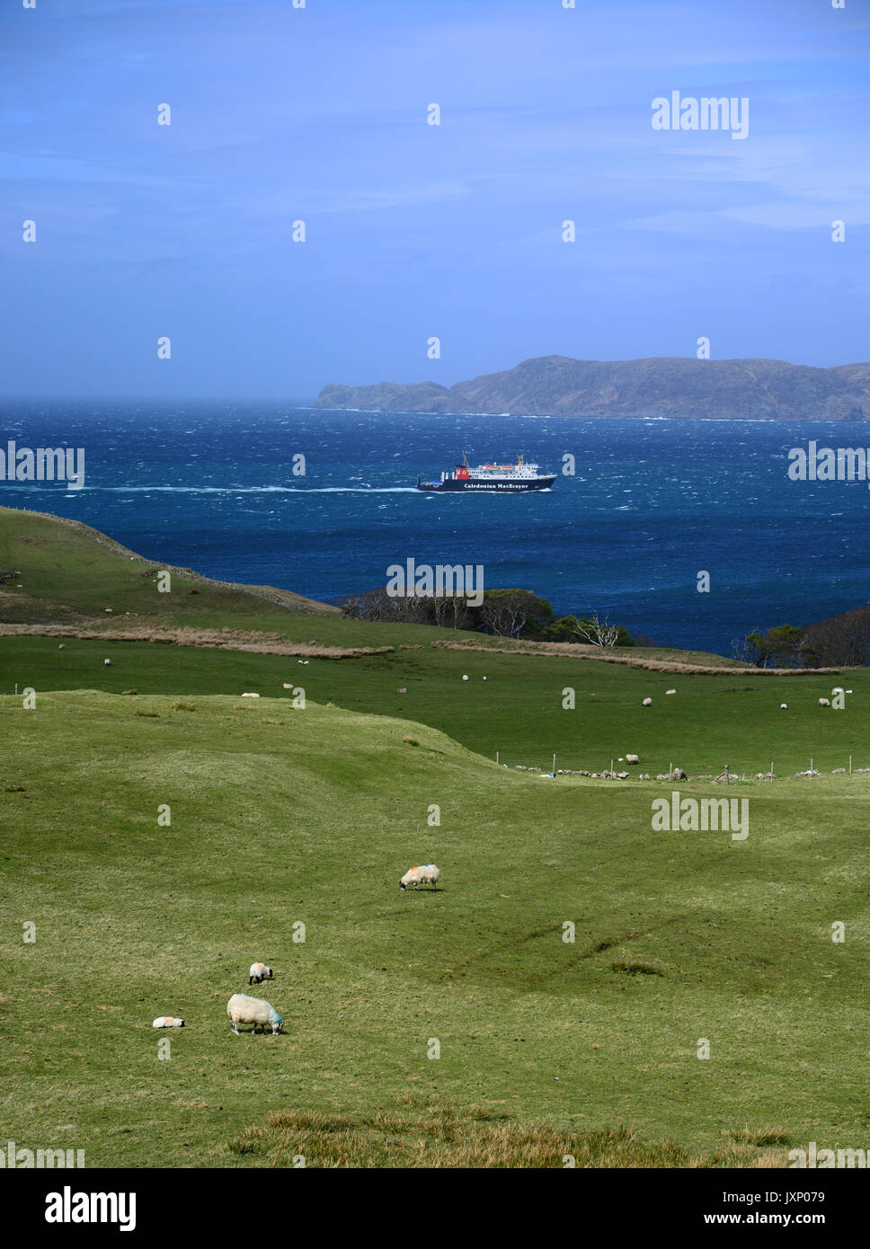 United Kingdom, Scotland, Isle of Mull, View to Ardnamurchan from near ...