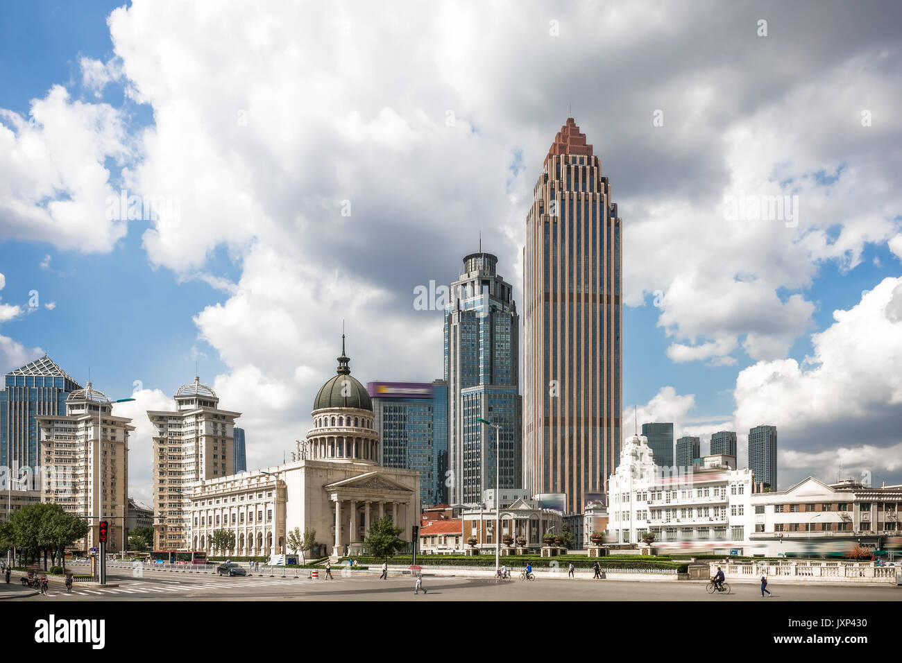 Jianshe Road building,Heping District,Tianjin,China Stock Photo - Alamy