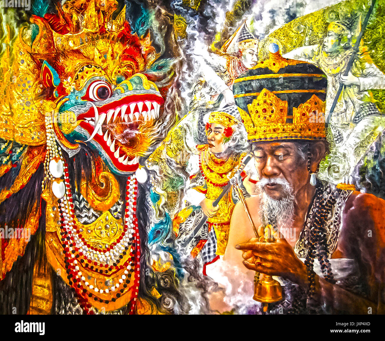 Ancient balinese painting hi-res stock photography and images - Alamy