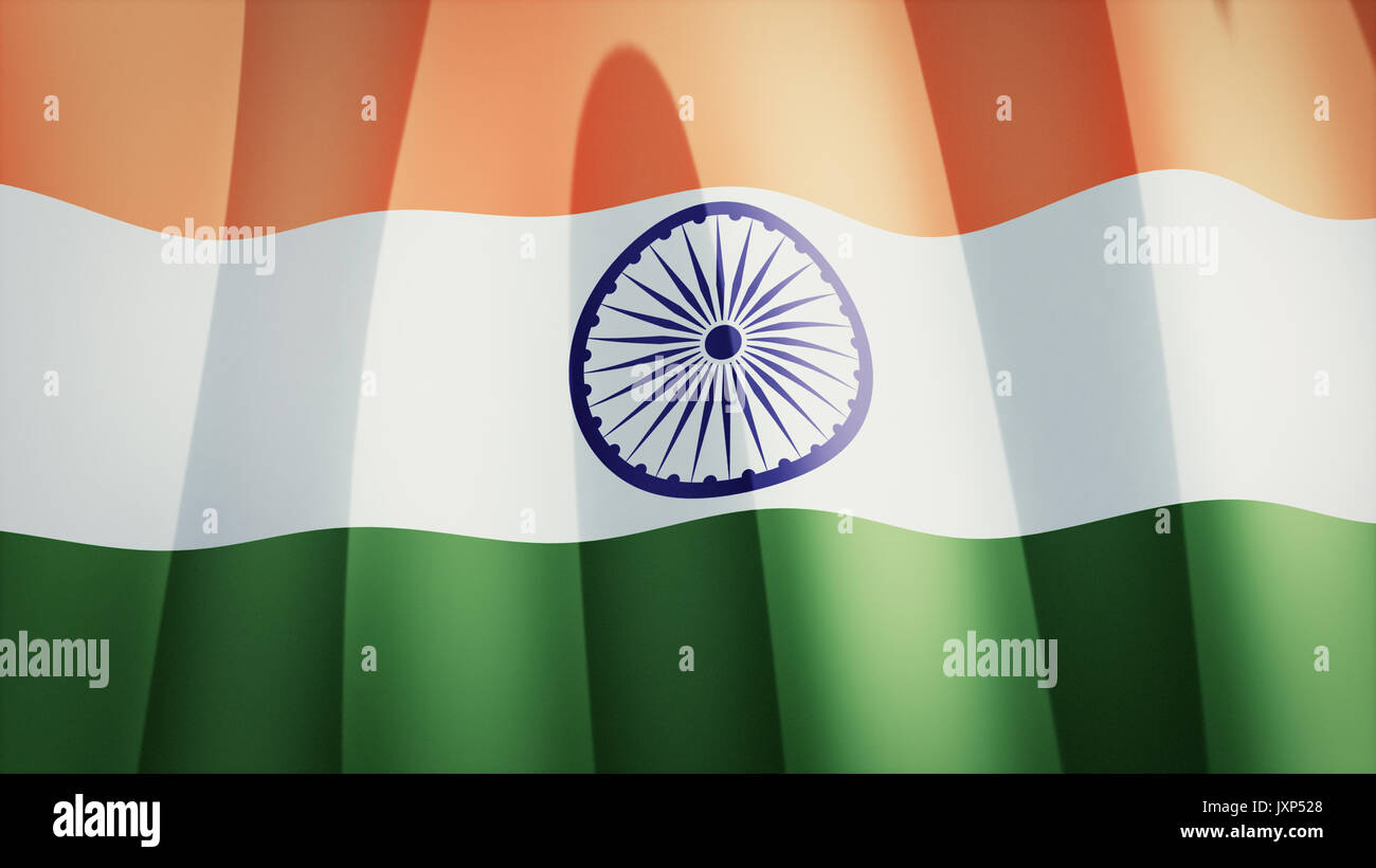 India Flag close up waving Stock Photo - Alamy