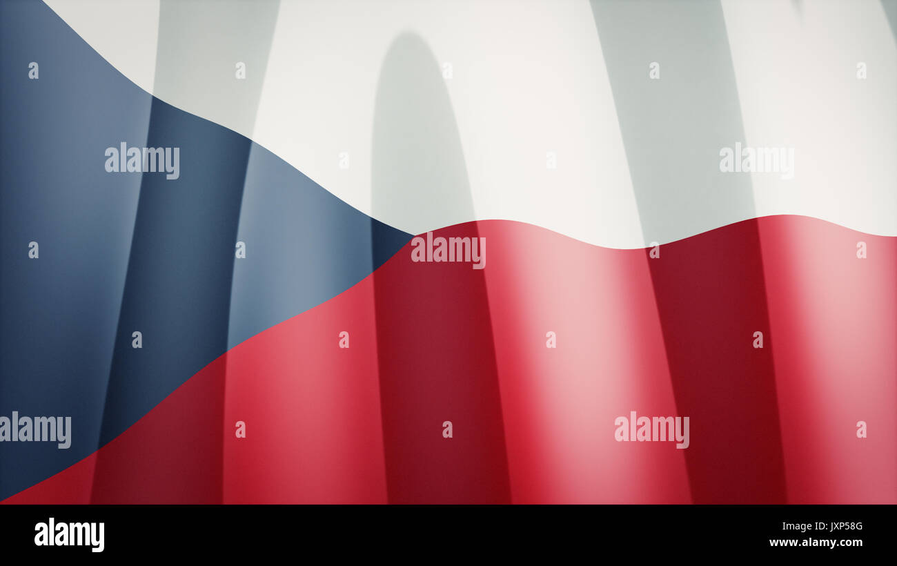 Czech Republic Flag close up waving Stock Photo - Alamy
