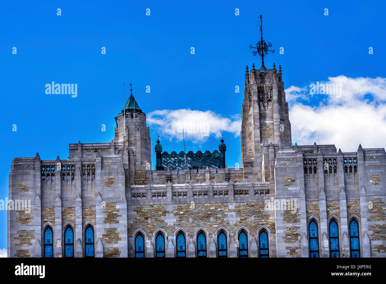 Yale University Sterling Memorial Library Tower New Haven Connecticut ...