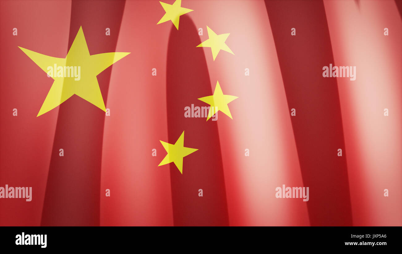 China Flag close up waving Stock Photo - Alamy