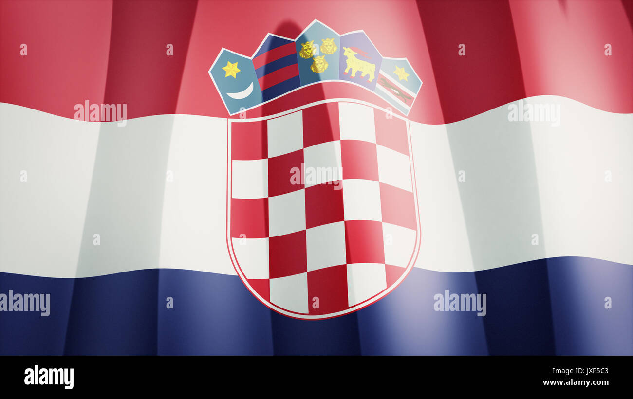 Croatia Flag close up waving Stock Photo - Alamy