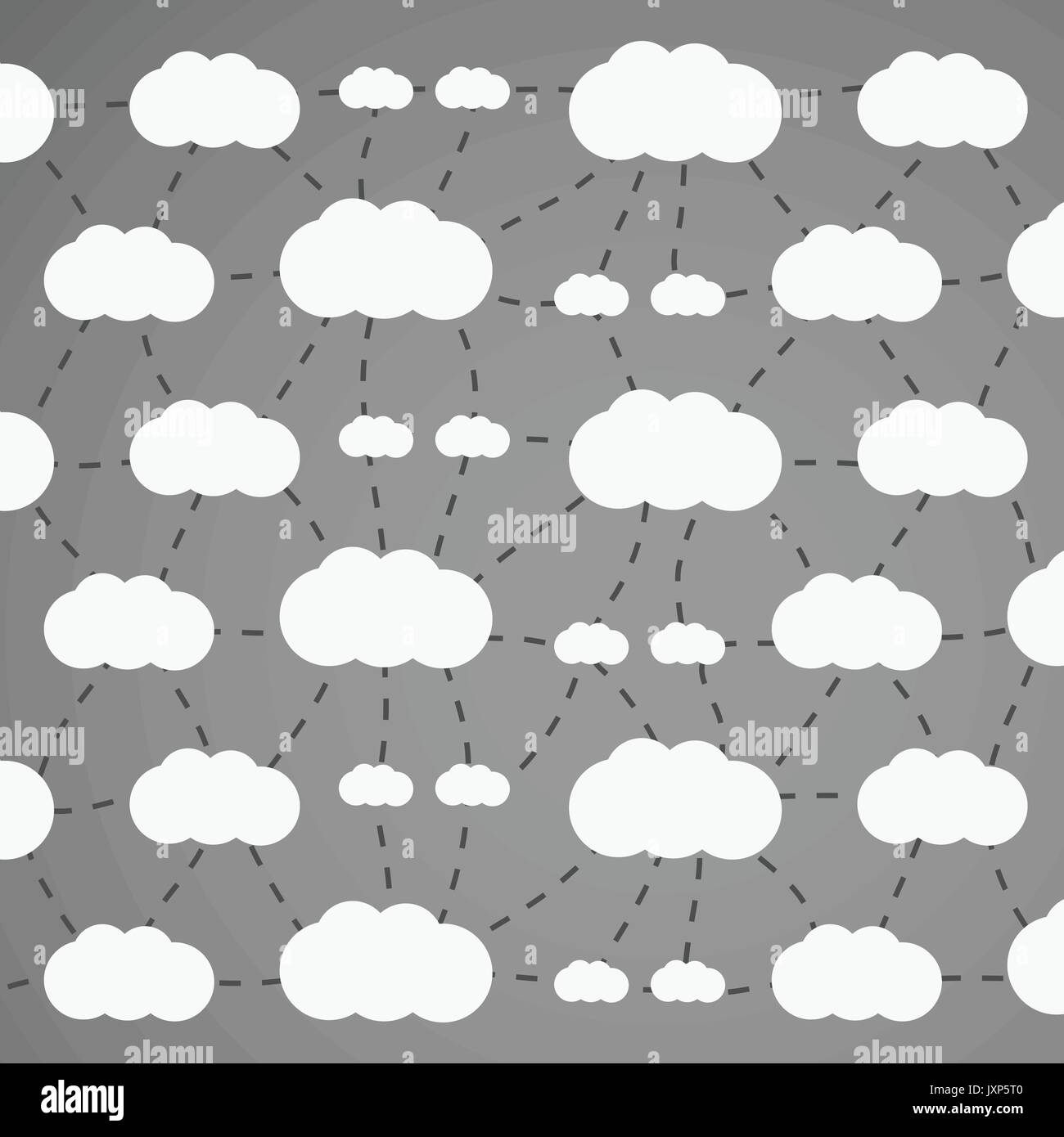 Grey Cloud Computing Concept or Pattern Background Design with ...